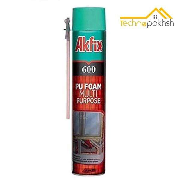 خرید و لیست قیمت عمده اسپری فوم پلی اورتان شلنگی آکفیکس AKFIX 600